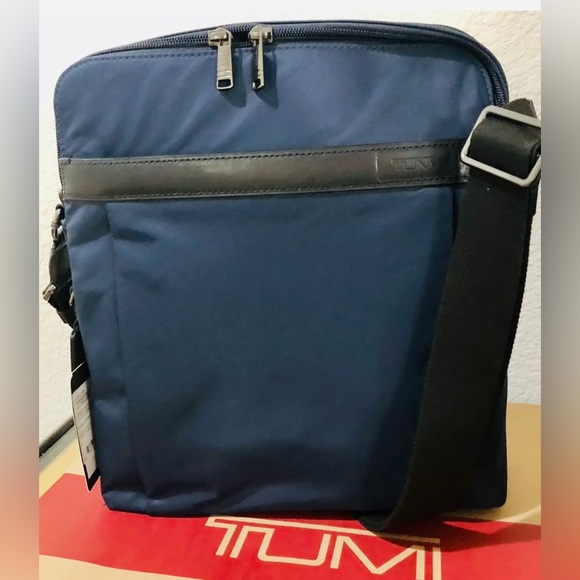Tumi | Bags | Nwt Tumi Freeland Double Zip Crossbody With Leather Trim ...